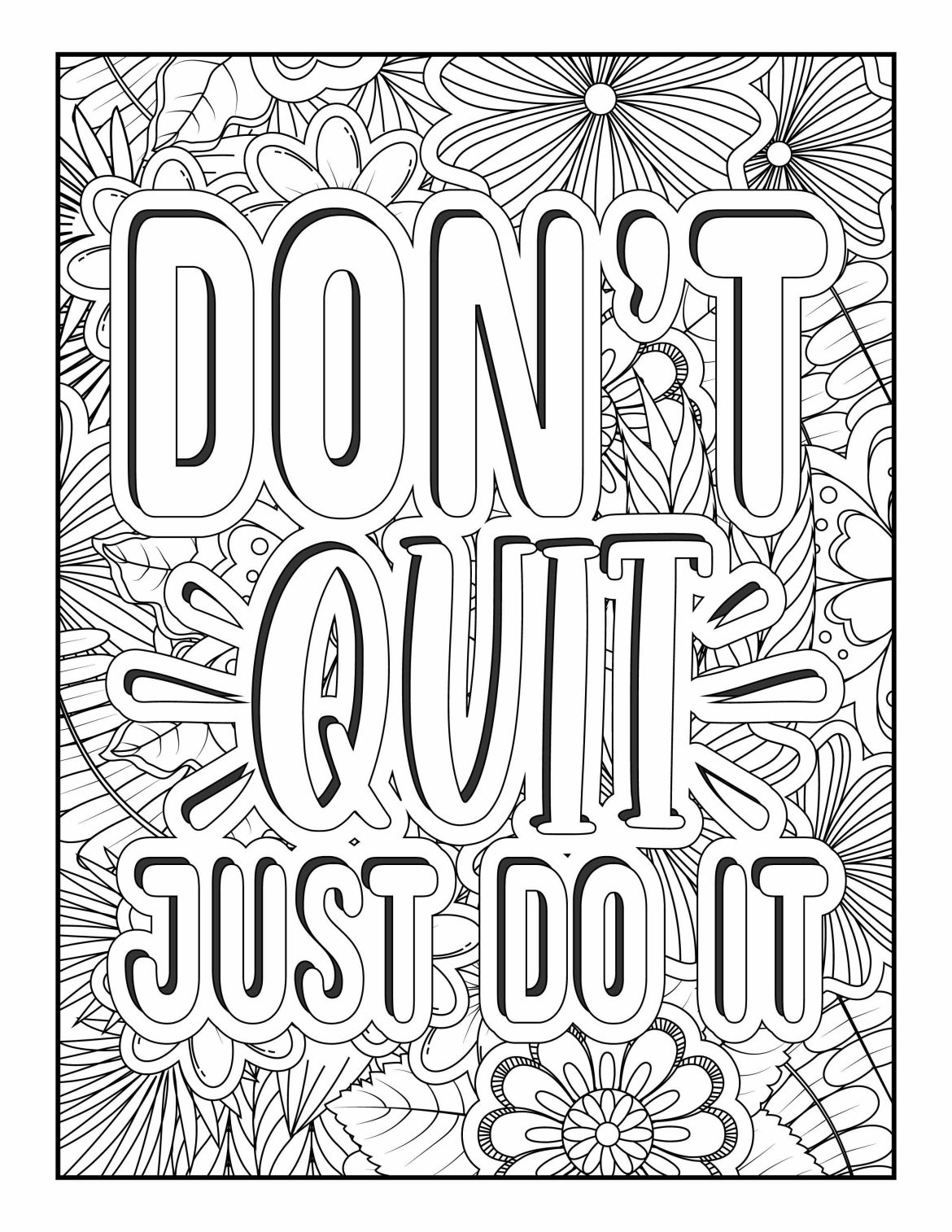 Find Your Zen with Free Motivational Coloring Pages for Adults: 13 Life ...