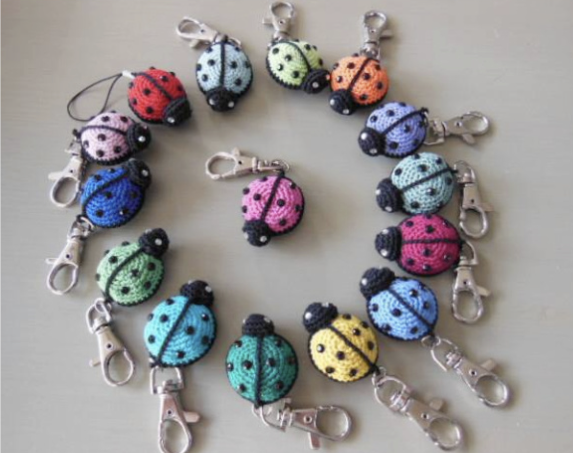 Charm in Your Pocket: 18 Cute and Free Crochet Keychain Patterns You'll ...