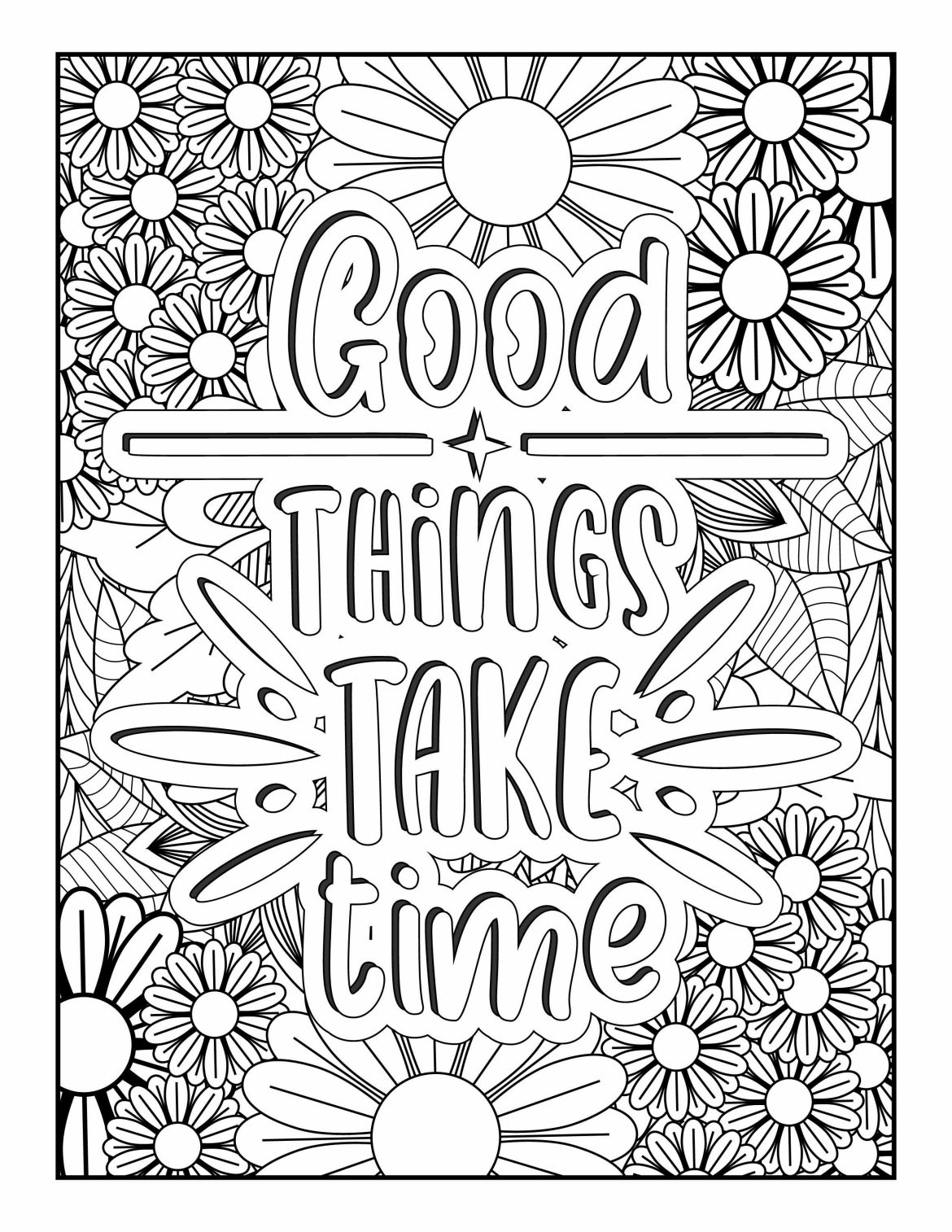 Positive Expression For Adults: 11 Free Printable Coloring Quote Pages ...