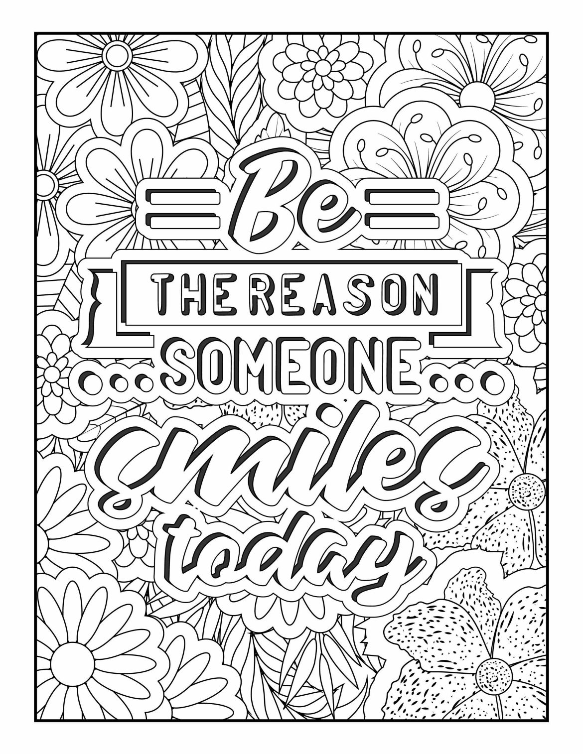Positive Expression For Adults: 11 Free Printable Coloring Quote Pages ...