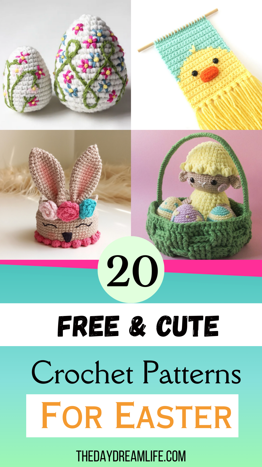 20 Free Crochet Patterns For Easter Projects