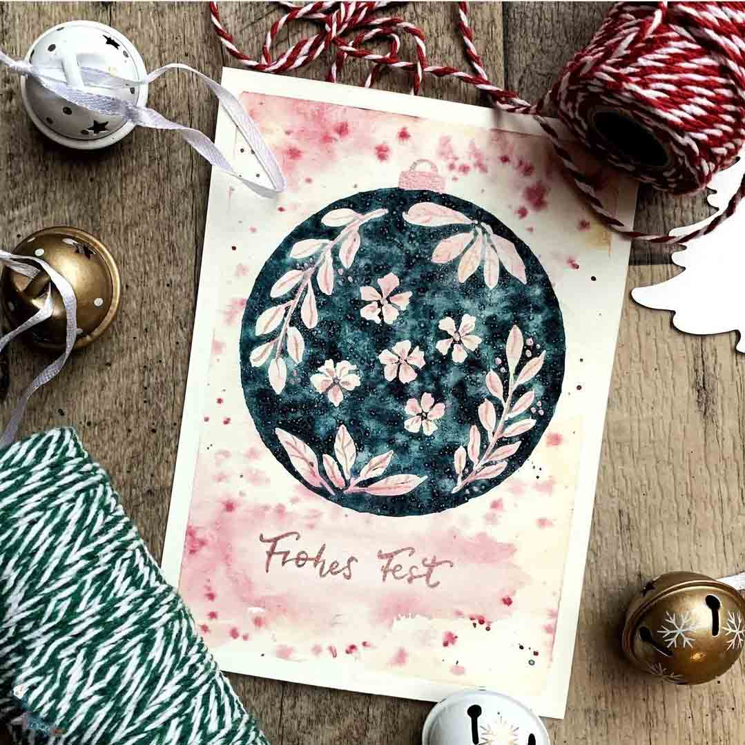 19 Enchanting Watercolor Christmas Card Ideas.