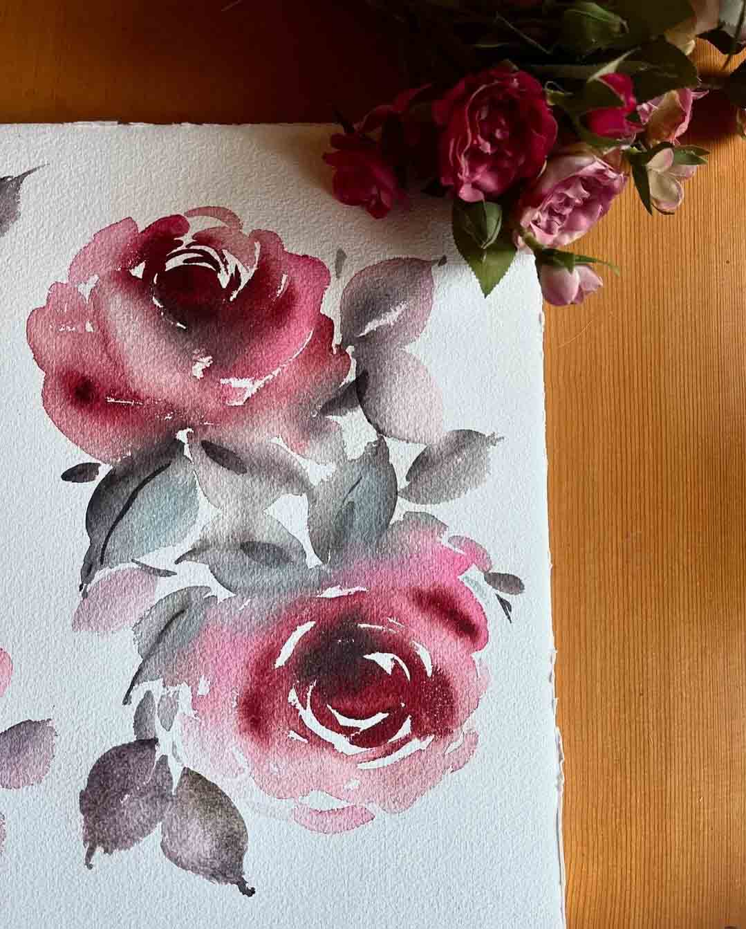 20 Watercolor Loose Watercolor Florals To Inspire You.