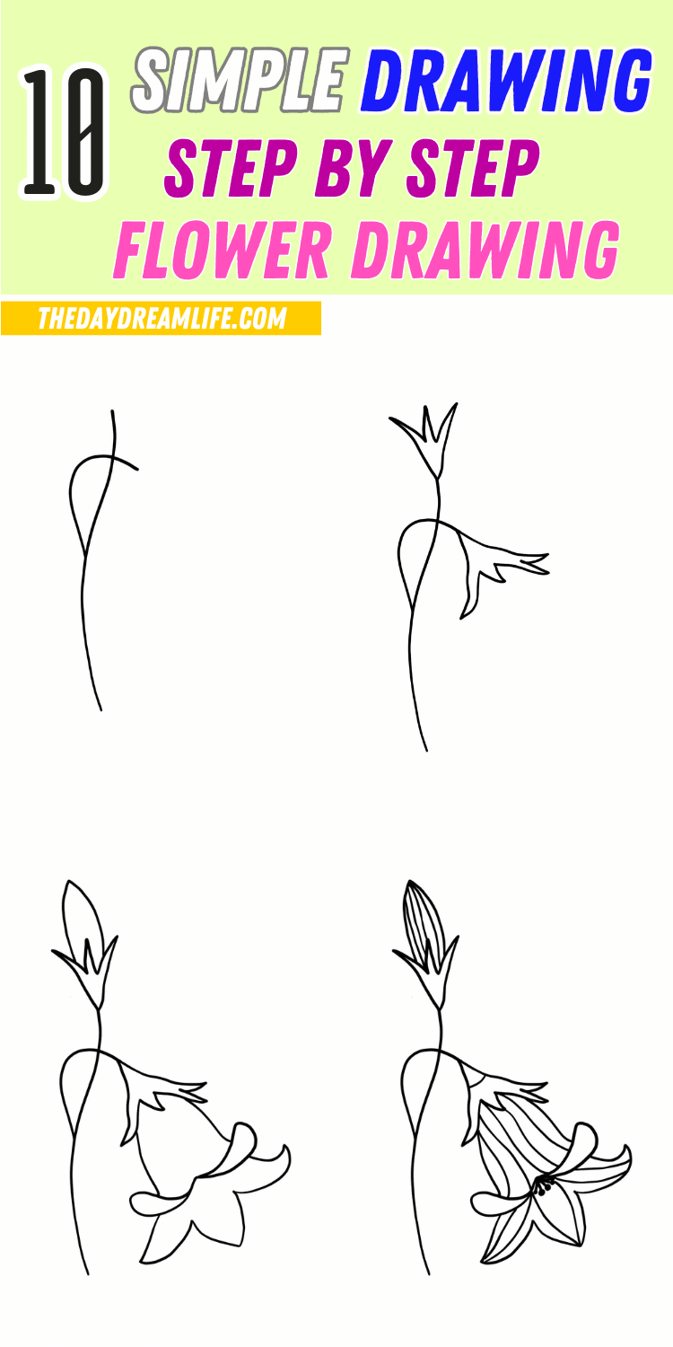 Draw Easy Flowers With This Step by Step Guide.