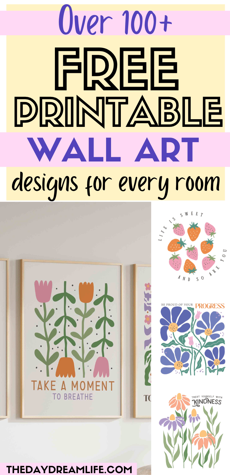 Over 100 Free Wall Art Prints.