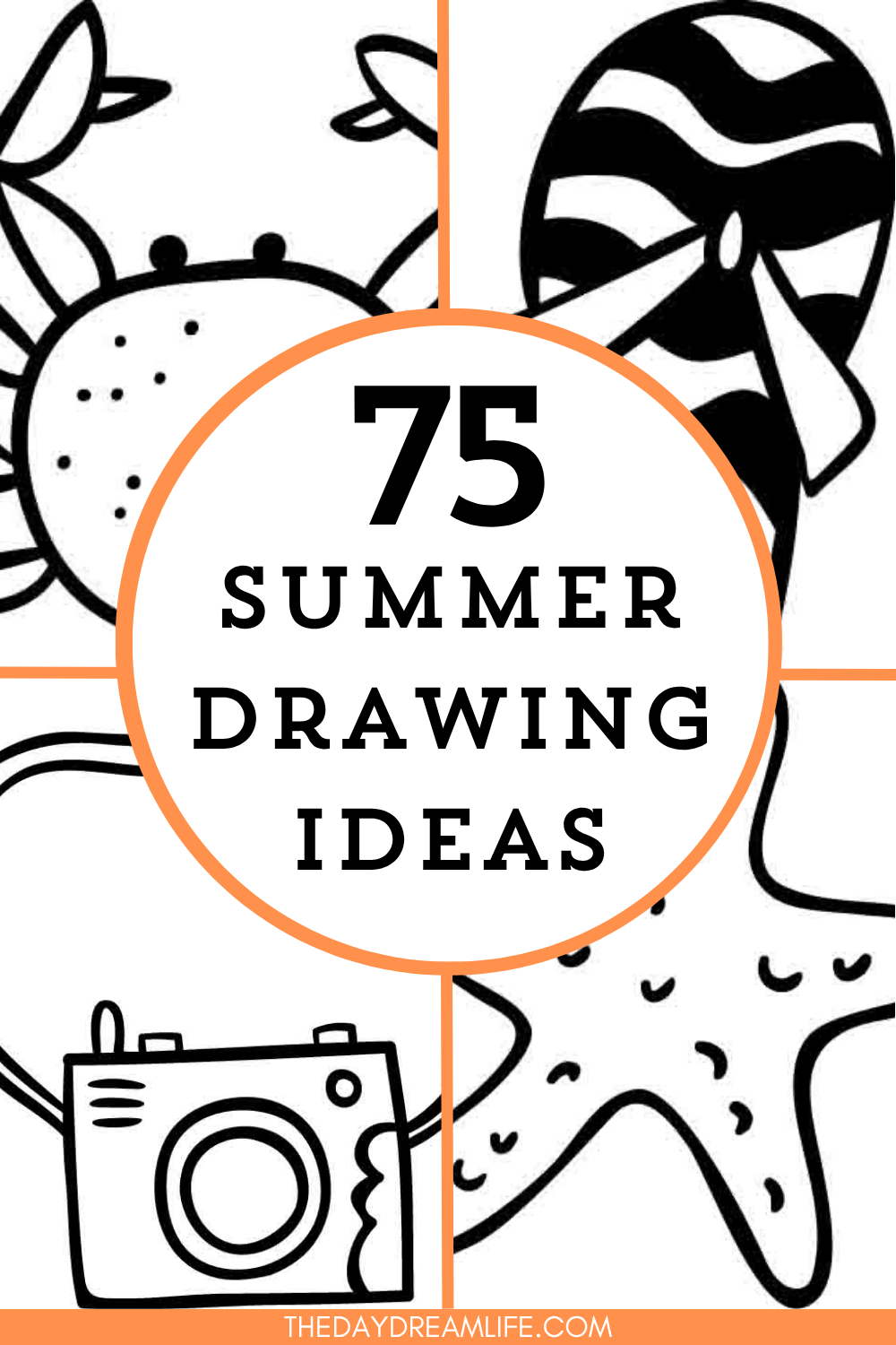 75 Fun Summer Drawing Ideas.